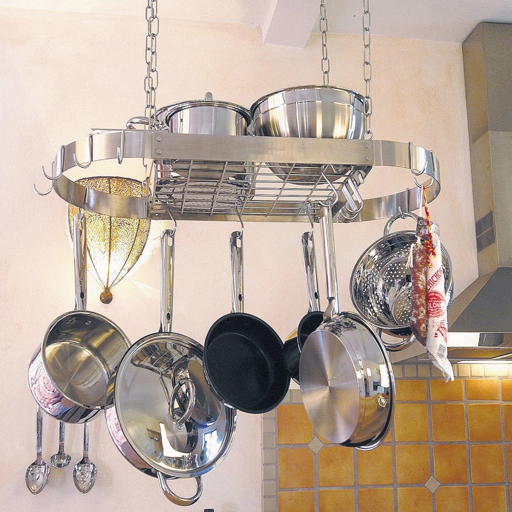 Stainless Steel Ceiling Hanging Rack – Jean Patrique Professional Cookware