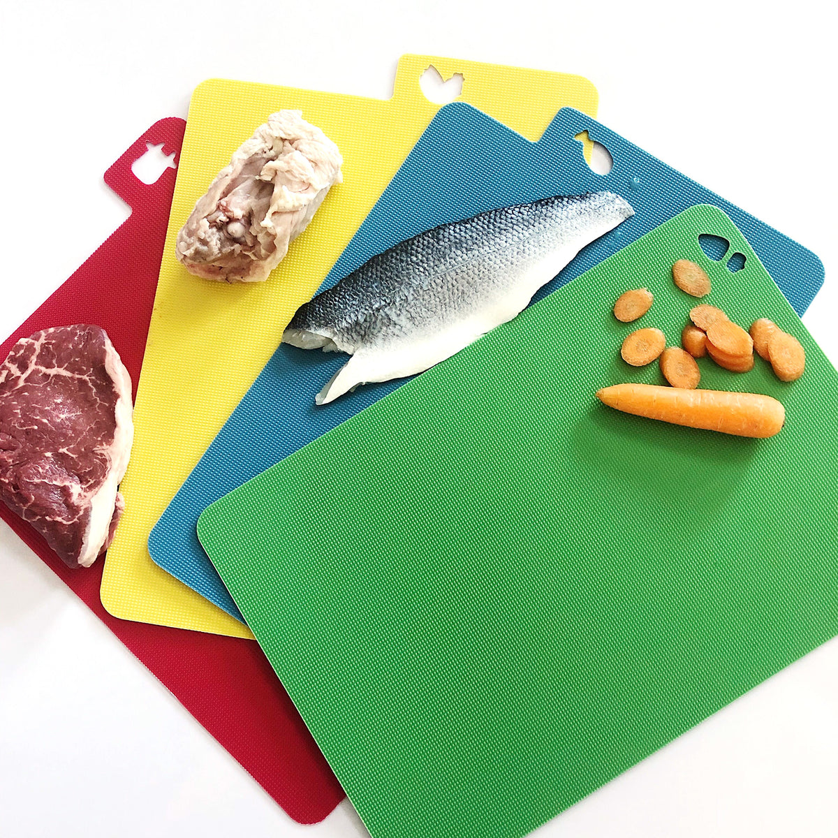 Flexible Plastic Chopping Board Set - Colour Coded – Jean Patrique ...